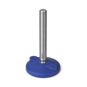 Extra hygienic adjustable feet EHAF with floor lock holes and spindle ...