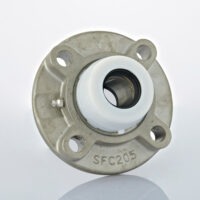 2 hole oval flange unit SFL in stainless steel | NHK Machinery Parts