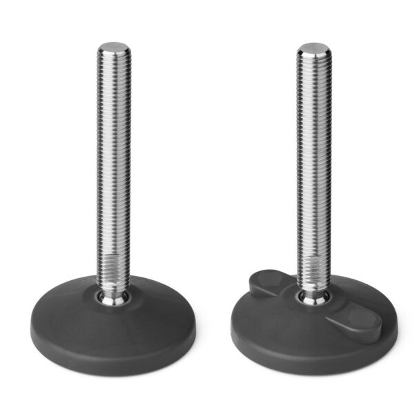 Extra hygienic adjustable feet EHAF with floor lock holes and spindle ...