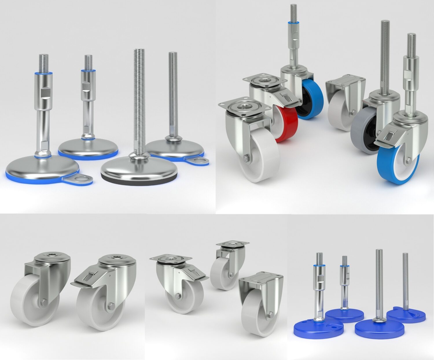 A Detailed Guide: Machine Casters vs. Leveling Feet | News | NHK ...